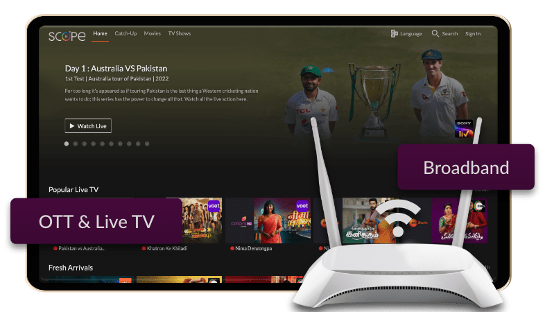 Watch Live TV, Movies, TV Shows, Web Series Online | YuppTV Scope